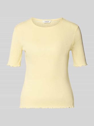 b.young T-Shirt mit Wellensaum und Rundhalsausschnitt Modell UNICA