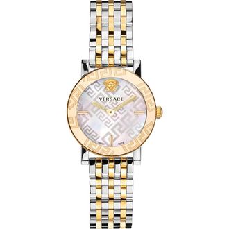 Versace Femme, Accessoires, Multicolore, Taille: ONE Size Montre pour Femme Greca Verre