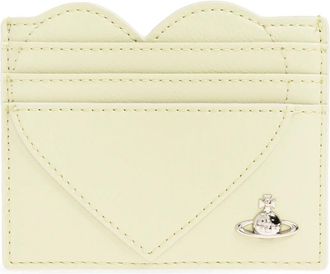 Vivienne Westwood Femme, Accessoires, Jaune, Taille: ONE Size Porte-cartes en forme de coeur