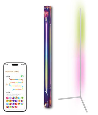 Osram Matter over Wifi Floor Corner LED Stehleuchte 1400mm, 14W, RGBW, 2700-6500K, WiFi, Fernbedienung, Wei&szlig;, Ambientlicht