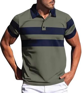 Generic Haut basique classique pour homme, v&ecirc;tement de travail d&eacute;contract&eacute;, chemise l&eacute;g&egrave;re et respirante, tunique de vacances, caf&eacute;, XXL