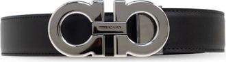 Ferragamo Homme, Accessoires, Noir, Taille: 100 CM Adjustable Double Gancini Belt