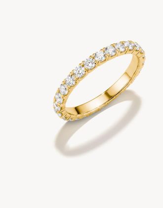 Thomas Sabo bague Eternity avec zirconias blanches en or jaune, blanc-Dor&eacute;