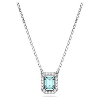 Swarovski Collier Millenia, cristal de couleur menthe givrée dans un cadre plaqué rhodium
