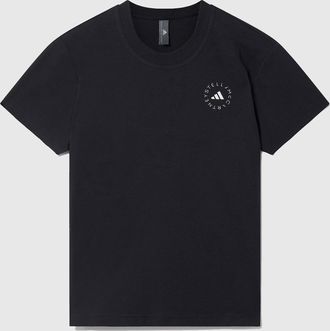Stella McCartney Logo Classic T-Shirt, Woman, Black, Size: XXS
