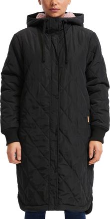 QS by s.Oliver Locker geschnittener Steppmantel mit Teddyfutter