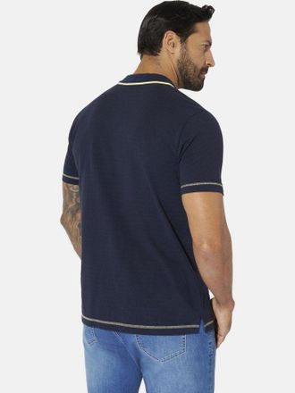 Jan Vanderstorm Poloshirt JONATAR mit modernen Strukturstreifen