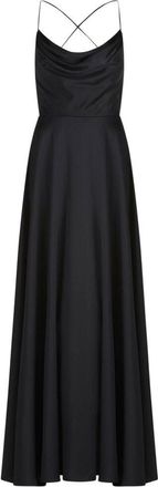 Vera Mont Damen Abendkleid mit Wasserfallausschnitt