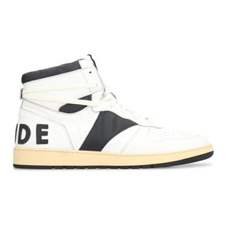 Rhude Vintage Leder High-Top Sneakers - - Shoes - Herren - Wei&szlig; - 40 EU