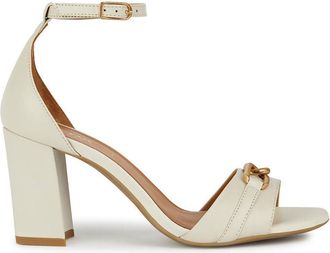 Geox Damen D New ERAKLIA 80 Heeled Sandal, LT Sand, 38.5 EU