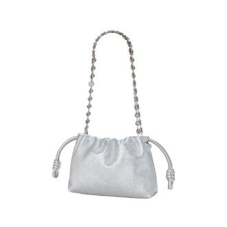 Loewe Mini Flamenco purse en cuir de veau &agrave; imprim&eacute; moir&eacute;