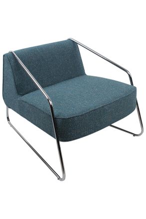 Livetastic Designsessel, Blau, Textil, 62x85x65 cm, Wohnzimmer, Sessel, Sonstige Sessel