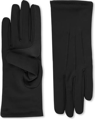 Isotoner Gants Extensibles en élasthanne pour Temps Froid, Noir, Taille Unique Femme