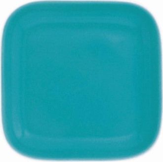 Kahla Pronto Colore Deckelchen eckig 10x10 cm ocean green|t&uuml;rkise kleine Platte aus Porzellan