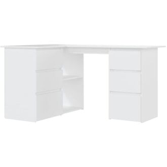 vidaXL Eckschreibtisch Wei&szlig; 145x100x76 cm Holzwerkstoff Vidaxl