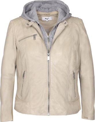 Maze Damen Lederjacke 42021318 Greige