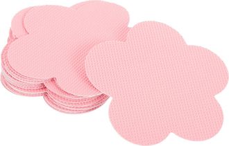 Garneck 20 St&uuml;ck Teiliges rutschfeste Badewannenaufkleber aus Wasserfestem Peva Selbstklebend Antirutsch Duschsticker mit Pinken Bl&uuml;ten f&uuml;r Bad und Dusche Ein