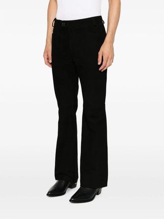 Ernest W. Baker Calf Suede Trousers - Black