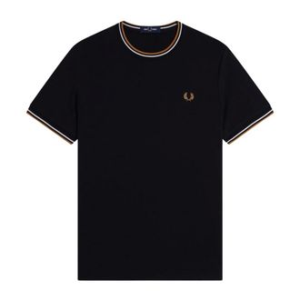 Fred Perry Homme, Tops, Noir, Taille: XL T-Chemises