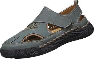 Generic Sandales en cuir pour homme - Sandales de trekking fermées - Sandales de randonnée - Pour lextérieur - Chaussures de loisirs - Sandales de sport - Cha