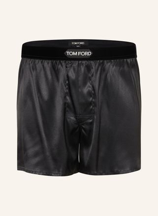 Tom Ford Boxershorts Aus Seide schwarz