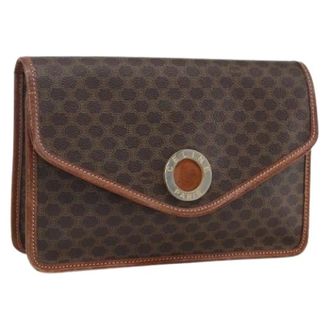 Celine Sac Clutch Vintage Pre-owned - Femme - Pre-owned - Brun - Taille: ONE Size