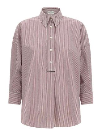 Brunello Cucinelli Chemise - Rouge Brun
