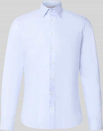 Jake*s Slim Fit Businesshemd aus reiner Baumwolle