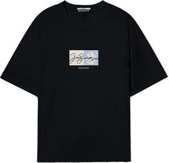 Jack & Jones Jorcanggu T-Shirt &agrave; col Rond pour Homme FST, Noir, S