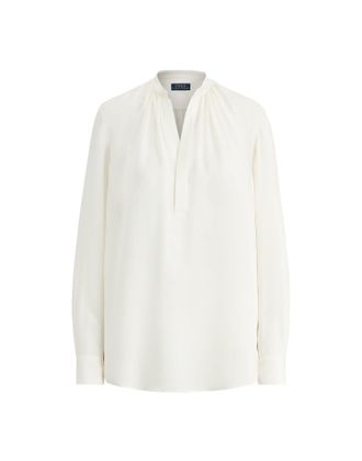 Ralph Lauren SILK-BLEND BLOUSE