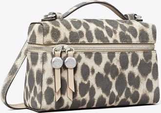 Tory Burch Damen Schlanke Romy Handtasche aus Wildleder mit Tragegriff oben