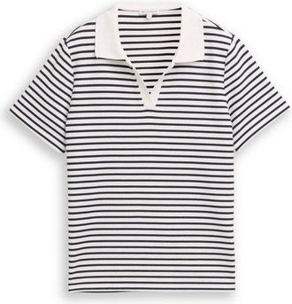 Tom Tailor T-Shirt T-Shirt Poloshirt mit Streifenmuster