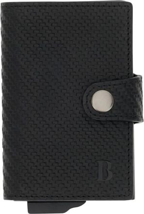 Boggi Milano Homme, Accessoires, Noir, Taille: ONE Size Porte-cartes de cr&eacute;dit en cuir imprim&eacute;