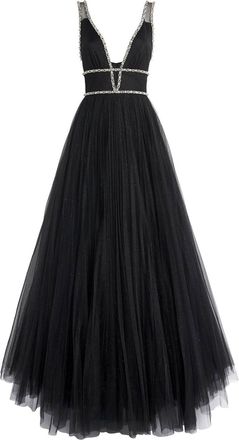 Jenny Packham Chiffon Embellished Cybele Gown Size XL