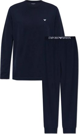 Emporio Armani Zweiteiliger Pyjama - - Nightwear & Lounge - Herren - Blau - 2XL