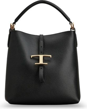 Tod's Femme, Sacs, Noir, Taille: ONE Size T Timeless Mini Sac Seau
