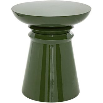 Atmosphera Totem-Beistelltisch Jaya Metall gr&uuml;n D38cm - Atmosphera cr&eacute;ateur dint&eacute;rieur