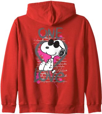 Peanuts Snoopy Graphic One Love Comic-Fan, Vintage-Ausgabe Kapuzenjacke