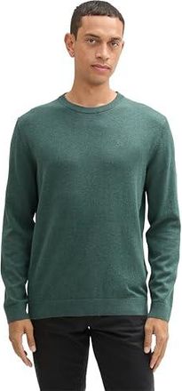 Tom Tailor Tom Tailor Pull pour Homme 1039805, 30358 - Green Dust Melange, S