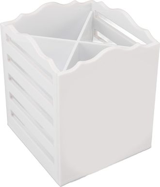 Dioche Haar-Organizer-Box aus Wei&szlig;em Kunststoff f&uuml;r Friseurscheren, Scherenhalter, Professionelle Salon-Werkzeug-Aufbewahrungsl&ouml;sung f&uuml;r Friseure und Friseur