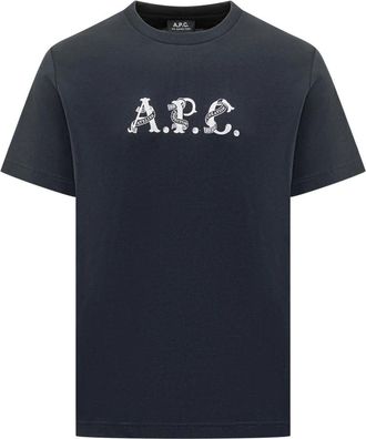 A.P.C. A.p.c., Homme, Tops, Bleu, Taille: S T-shirts