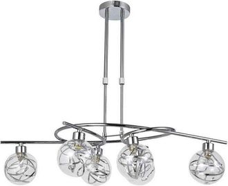 Fabrilamp Fabrilamp - Lampe of 6 lumi&egrave;res mod&egrave;le varanasi chrome