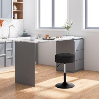 Woltu Barhocker 2er Set, Sitzhocker mit Stauraum, Arbeitshocker h&ouml;henverstellbar, niedriger B&uuml;rohocker aus Samt, Metallgestell, f&uuml;r Bar Bistro Caf&eacute; K&uuml;che