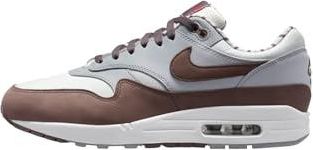 Nike Nike Chaussures de course Air Max 1 PRM pour homme, Blanc sommet/&eacute;clipse prune gris loup, 5 UK (5.5 US)