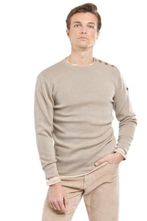 Armor Lux Homme Marin en Laine M&eacute;rinos Goulenez Pull-Over, Sandstone Chin&eacute;, XXL EU
