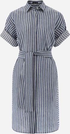 van Laack Hemdblusenkleid mit Bindegürtel