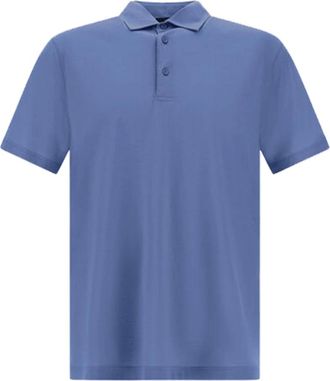 Herno Homme, Tops, Bleu, Taille: XL Polo Jersey Voile Crepe