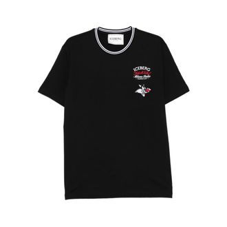 Iceberg Homme, Tops, Noir, Taille: S T-Chemises