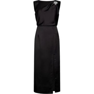 Liu Jo Femme, Robes, Noir, Taille: 38 FR Dressy Satin Dress