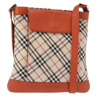 Burberry Sac &agrave; bandouli&egrave;re en toile Pre-owned - Femme - Pre-owned - Beige - Taille: ONE Size